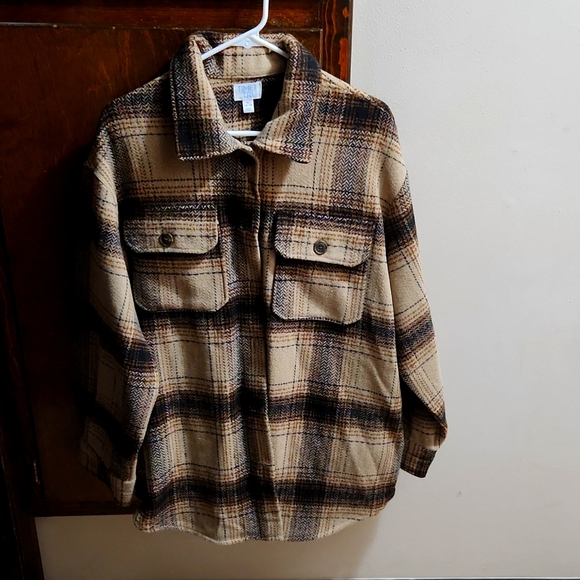 Time and Tru | Jackets & Coats | Plaid Shacket | Poshmark